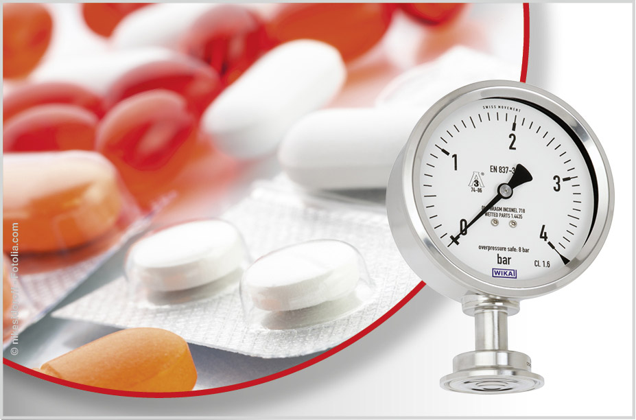 Diaphragm pressure gauge for hygienic processes - BKW